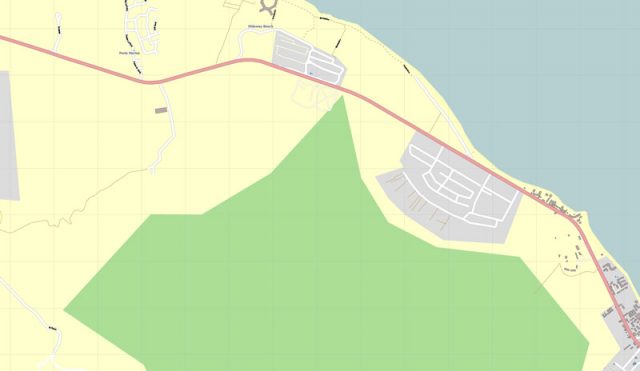 Sosua Cabarete Dominicana Map Vector Adobe Illustrator Editable ...