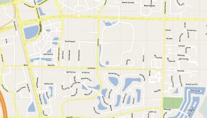 Miami Florida US printable Atlas 13 parts vector street map, full ...