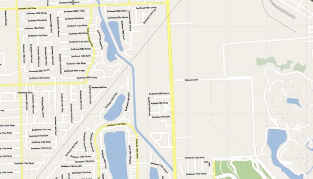 Miami Florida US printable Atlas 13 parts vector street map, full ...