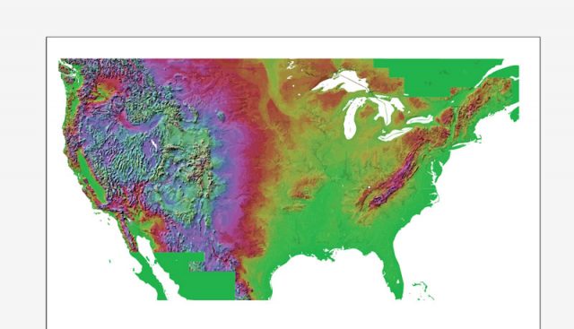 US Relief Vector Map Topo Terrain 01 02 vector FLAT projection Corel ...
