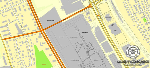 Gdansk Poland Map Vector Atlas 25 parts City Plan editable Adobe ...