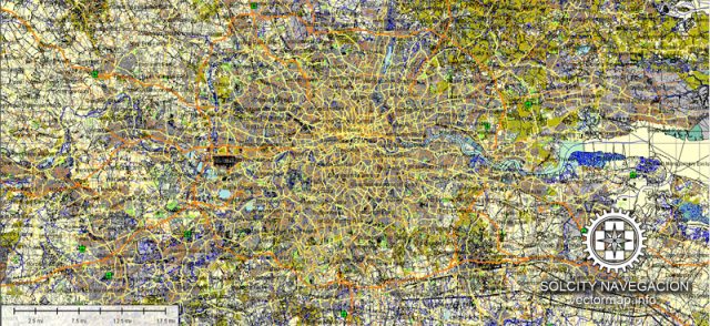 London UK Vector Map UK Atlas 100 parts City Plan full printable ...