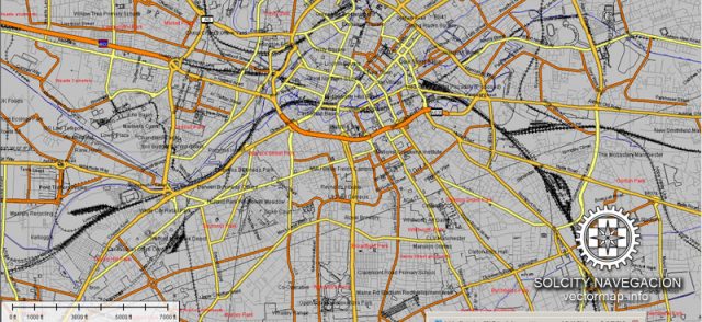 Manchester UK Map Vector Atlas 25 parts Street Map printable editable ...