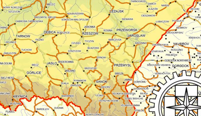 Poland Map printable vector Relief full editable 01 Adobe Illustrator