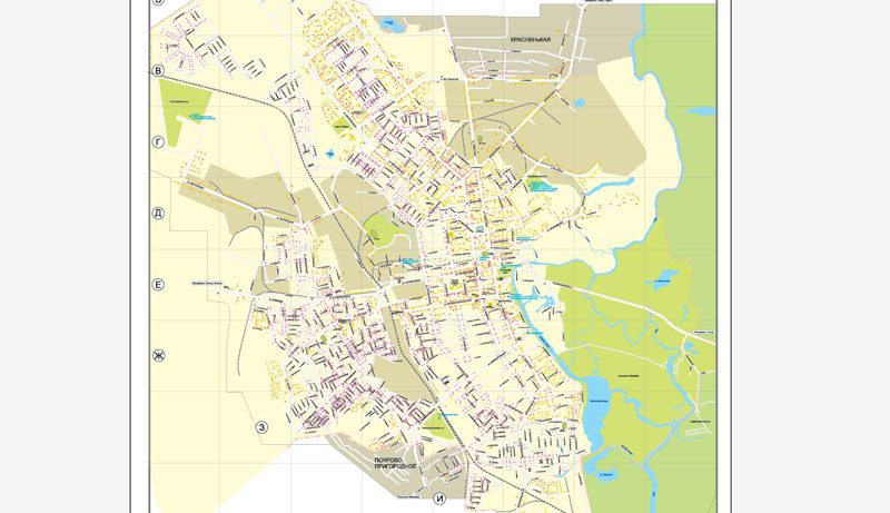 Tambov: Free vector map Tambov, Russia, Adobe Illustrator, Corel Draw