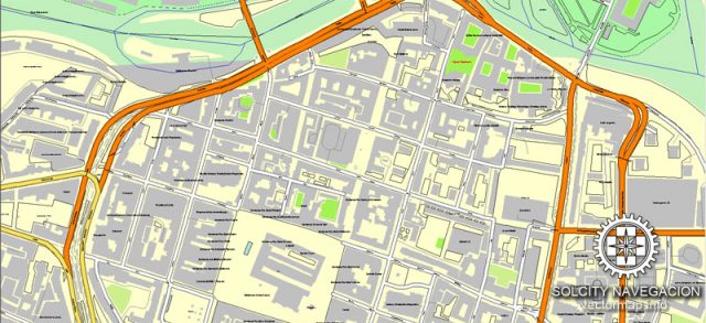 Wroclaw Poland Map Vector editable City Plan Adobe Illustrator Royalty ...