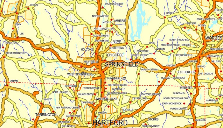 United States + Canada Country vector map 01 02 in Adobe Illustrator ...