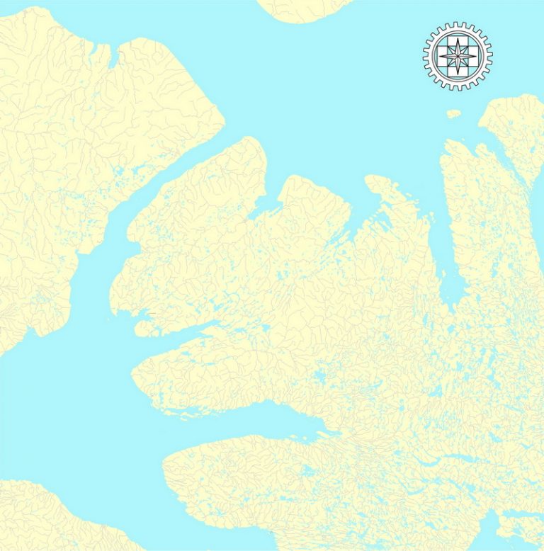 United States + Canada Country vector map 01 02 in Adobe Illustrator ...