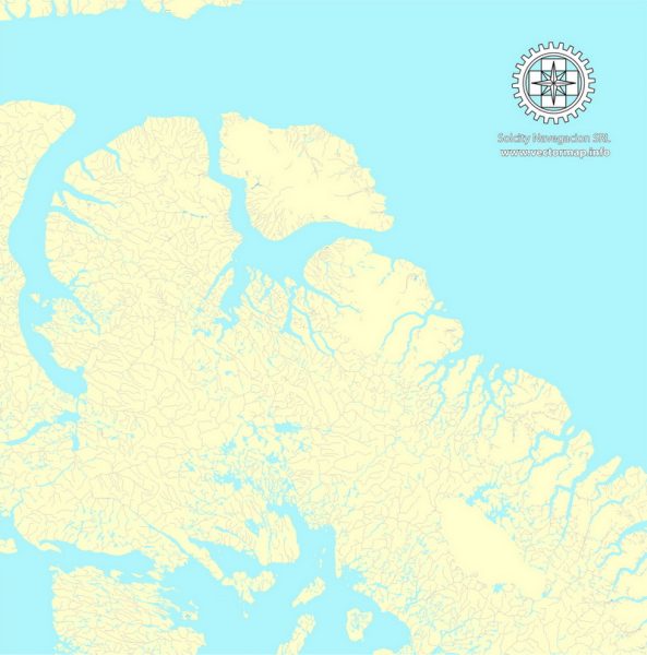 United States + Canada Country vector map 01 02 in Adobe Illustrator ...