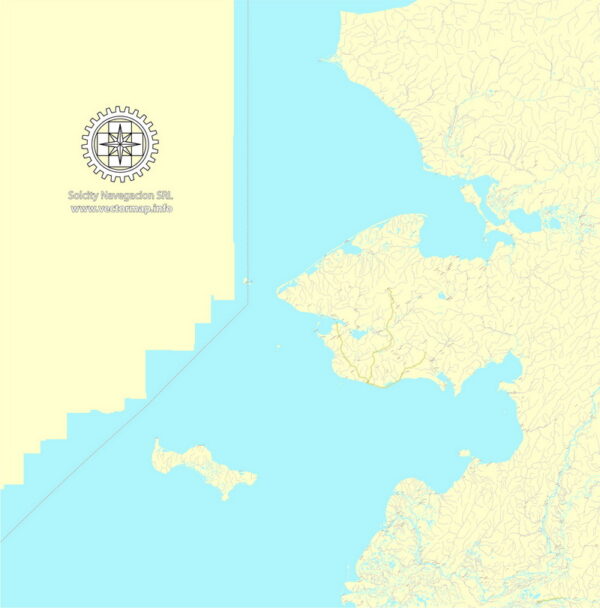 United States + Canada Country vector map 01 02 in Adobe Illustrator ...