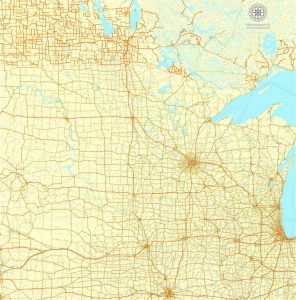 United States + Canada Country vector map 01 02 in Adobe Illustrator ...