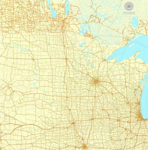 United States + Canada Country vector map 01 02 in Adobe Illustrator ...