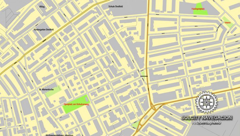 Bern Switzerland printable vector street map full City Plan map, full ...