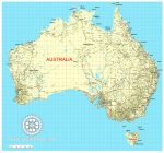 Perth: Free Printable Map Perth, Australia, exact vector street map ...