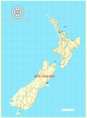 New Zealand: Free vector map New Zealand, Adobe Illustrator, download ...