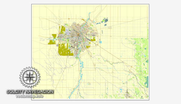 Winnipeg Steinbach Canada DWG Map printable vector street map: City ...