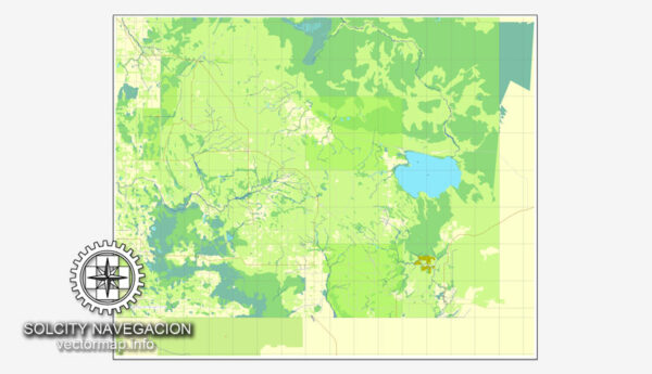 Winnipeg Steinbach Canada DWG Map printable vector street map: City ...
