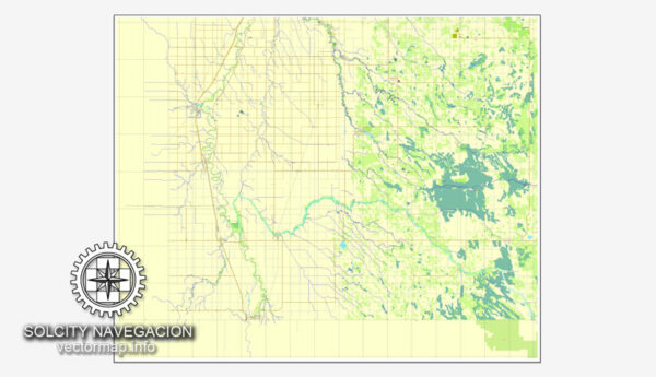 Winnipeg Steinbach Canada DWG Map printable vector street map: City ...