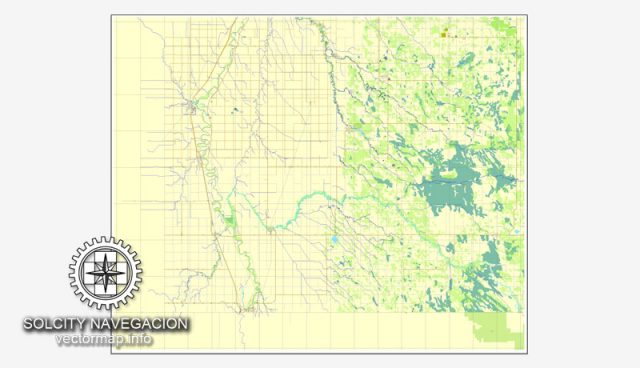 Winnipeg Steinbach Canada DWG Map printable vector street map: City ...