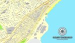 Nice Map France printable vector City Plan editable Street Map Adobe ...