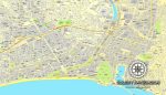 Nice Map France printable vector City Plan editable Street Map Adobe ...