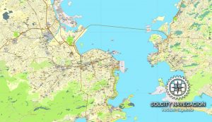 Rio de Janeiro, Brazil, printable vector street City Plan map, full ...