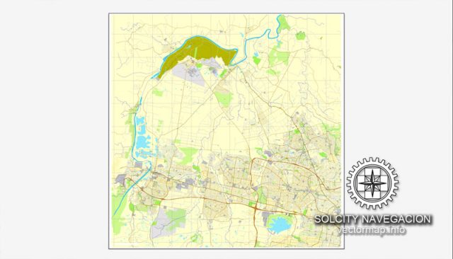 Sydney, Australia in Adobe PDF, printable vector street 4 parts City ...
