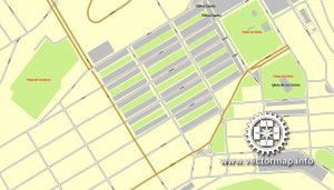 Las Palmas, Spain, printable vector street City Plan map, full editable ...