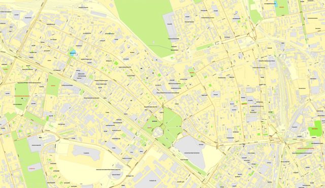 Москва Moscow, Russia, printable vector street City Plan map in 4 parts ...
