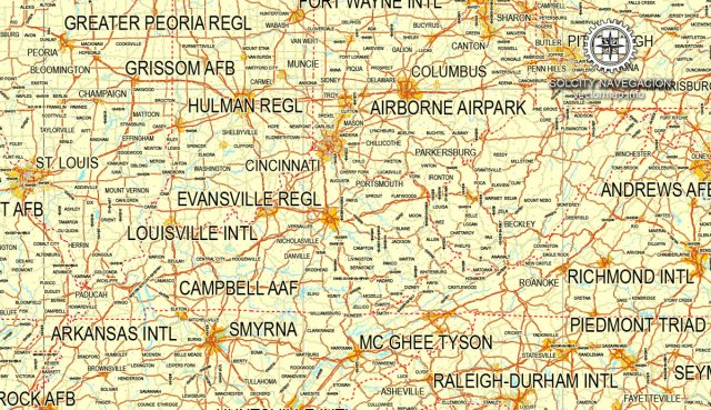 _United States + Canada printable vector Counrty Road map 01 02 GPS ...