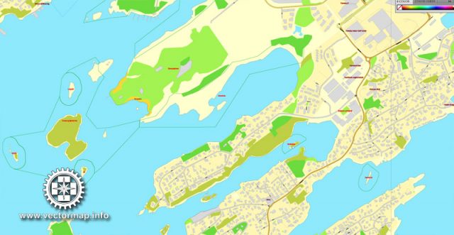 Oslo Map Vector Norway printable detailed City Plan V.2 full editable ...