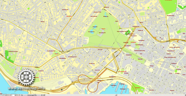 Oslo Map Vector printable detailed City Plan editable Street Map ...