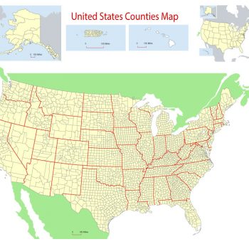 Free Vector US Country Maps