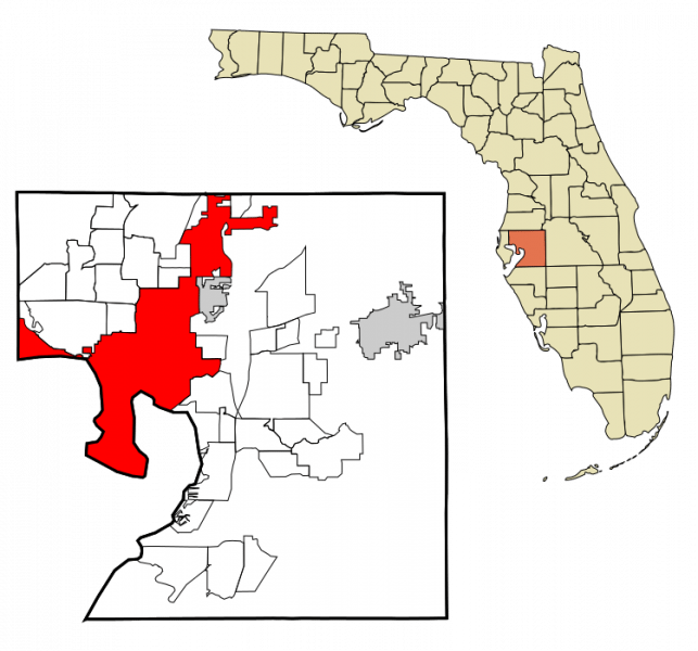 Tampa, Florida, US, vector map Adobe PDF editable City Plan V3, full ...