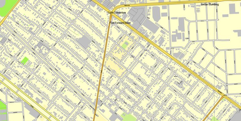 Adelaide PDF Map Vector Australia printable City Plan V3.29 editable ...