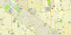 Adelaide PDF Map Vector Australia printable City Plan V3.29 editable ...