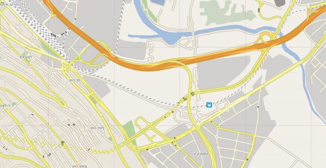 Haifa, Israel, printable vector street City Plan G-View V.3 map full ...