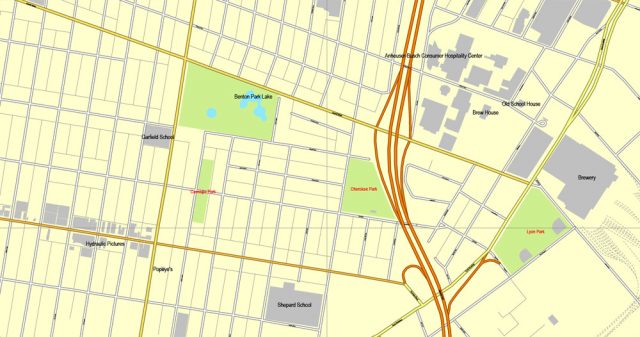 Saint Louis Map Vector Missouri US printable exact City Plan editable ...