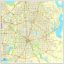 Dallas, Texas, US printable vector street City Plan map, full editable ...