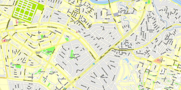 Manila, Philippines, exact vector street City Plan map G-View Level 16 ...