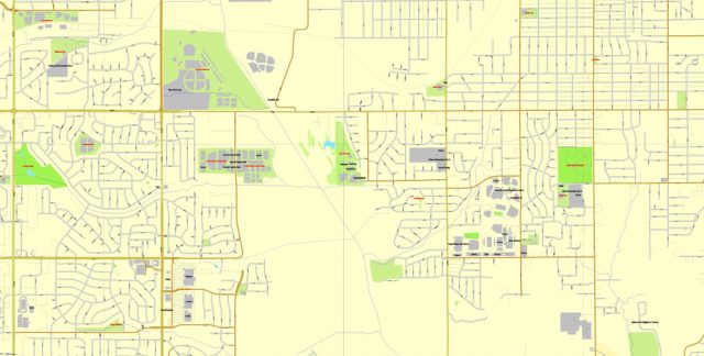 Omaha, Nebraska, US, exact vector street City Plan map V3.09, full ...