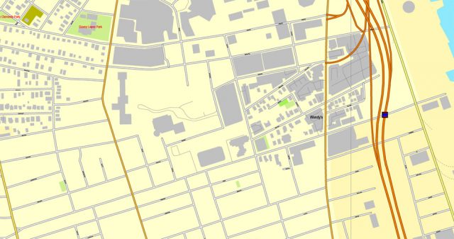 Providence, Rhode Island, US, exact vector street City Plan map V3.09 ...