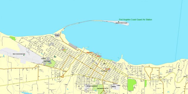 Victoria, Canada, full vector Map V3.09, scalable, editable, separated ...