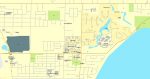 Wind Point, Wisconsin, US printable vector street City Plan map, full ...