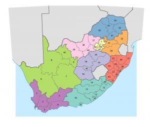 South Africa printable vector map Adobe Illustrator editable 01 full ...