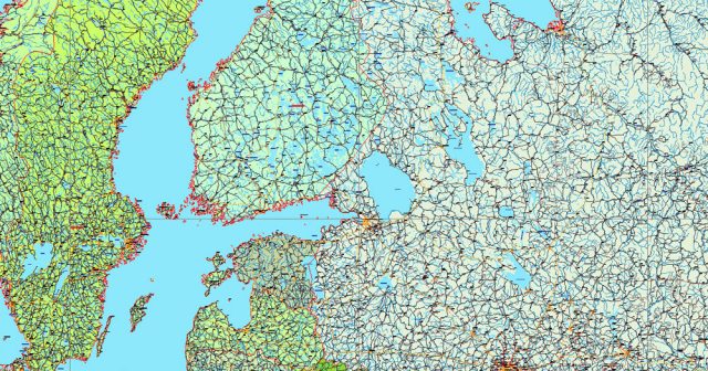 Europe full Extra Detailed Map, printable vector map Adobe PDF editable ...
