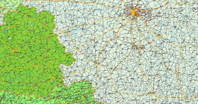 Europe full Extra Detailed Map, printable vector map Adobe PDF editable ...