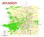 Jerusalem, Israel, Free printable SVG map, hebrew – Maps in Vector ...