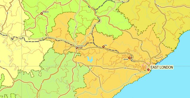 South Africa, printable vector map Adobe PDF editable 01 full vector ...