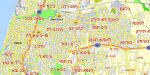 Tel Aviv Yafo, Israel, Free printable SVG map in Hebrew – Maps in ...